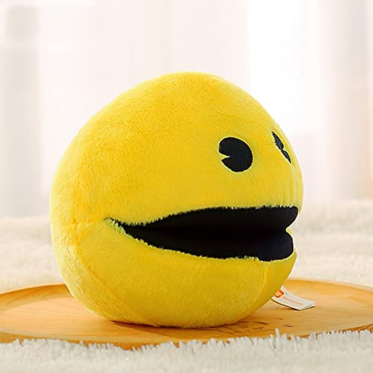 WjcnPac-Man 6" pacn Game Man Plush Toys Yellow Portable Plush Stuffed Toy Ghost Stuffed Animal Suitable for Party Decoration Suitable for Festivals/Birthday Gifts