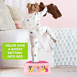 Disney Princess Loving Life Step Stool - Kids Step Stool, Potty Training, Non-Slip, Bathroom, Kitchen, Lightweight