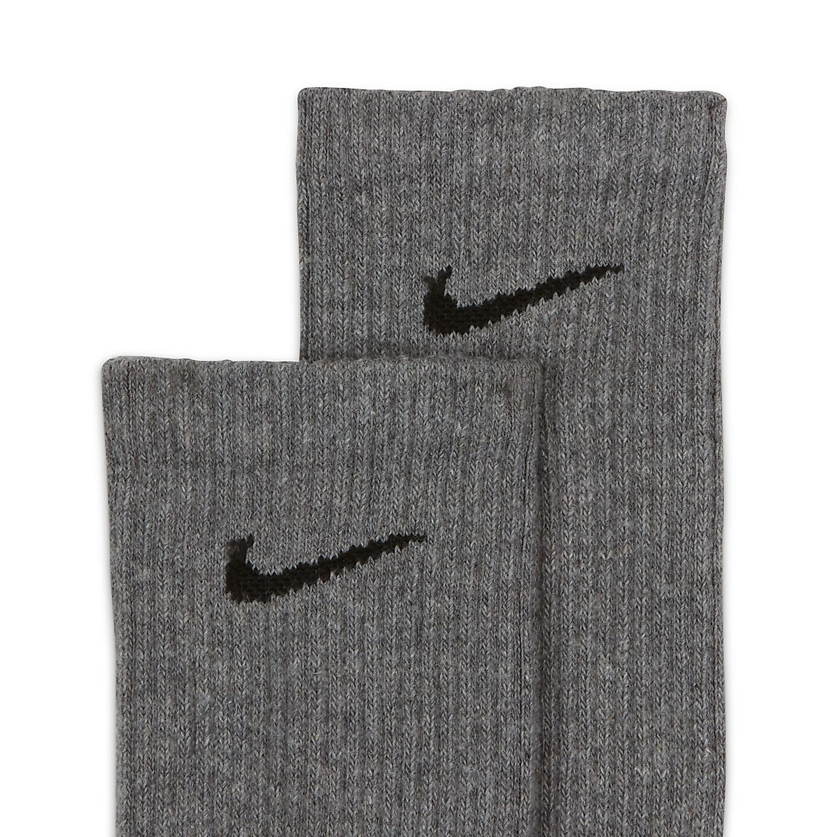 Nike Everyday Plus Cushion Crew Training Socks (6 Pair) nkSX6897 065 Large Dark Grey Heather/Black