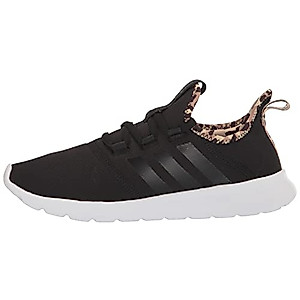 adidas womens Cloudfoam Pure 2.0 Running Shoe, Black/Black/Sandy Beige, 5.5 US