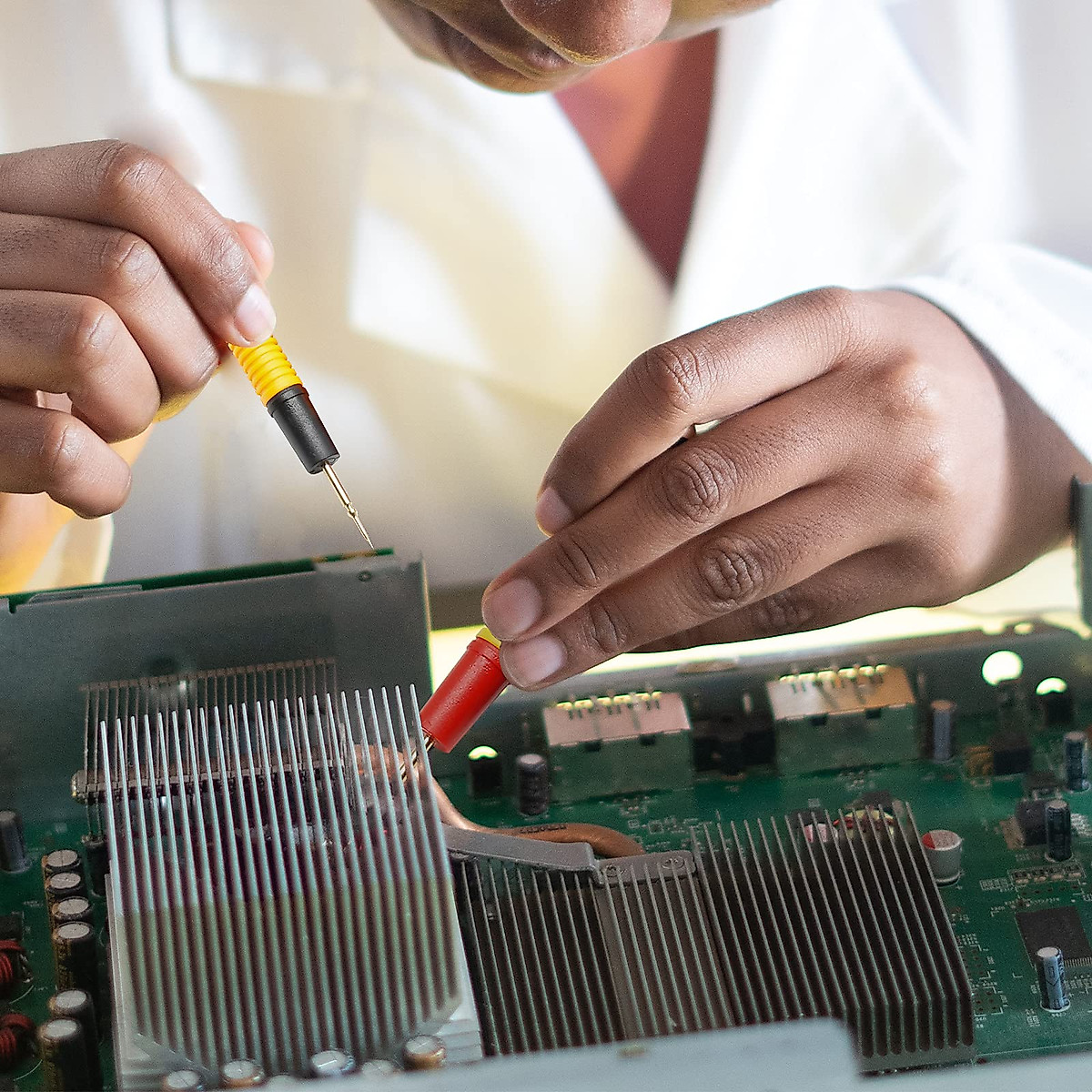 LDEXIN 2 Pairs Digital Multimeter Test Leads Banana Plug, Voltmeter Test Probe Multimeter Probes 10A 1000V