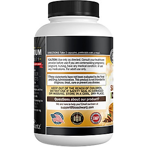 Turmeric Supplement with Saffron, Cinnamon and Cardamom Plus BioPerine Black Pepper Extract for Optimal Absorption, Natural Tumeric Curcumin Joint Support Supplement for Women and Men, 60 Capsules