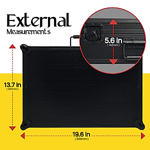 Game Card Storage Case (KingMega Edition) | Compatible with Magic The Gathering, MTG, Cards Against Humanity, All Standard TGC Trading Card Games | Includes 8 Dividers | Fits 5400+ Unsleeved Cards