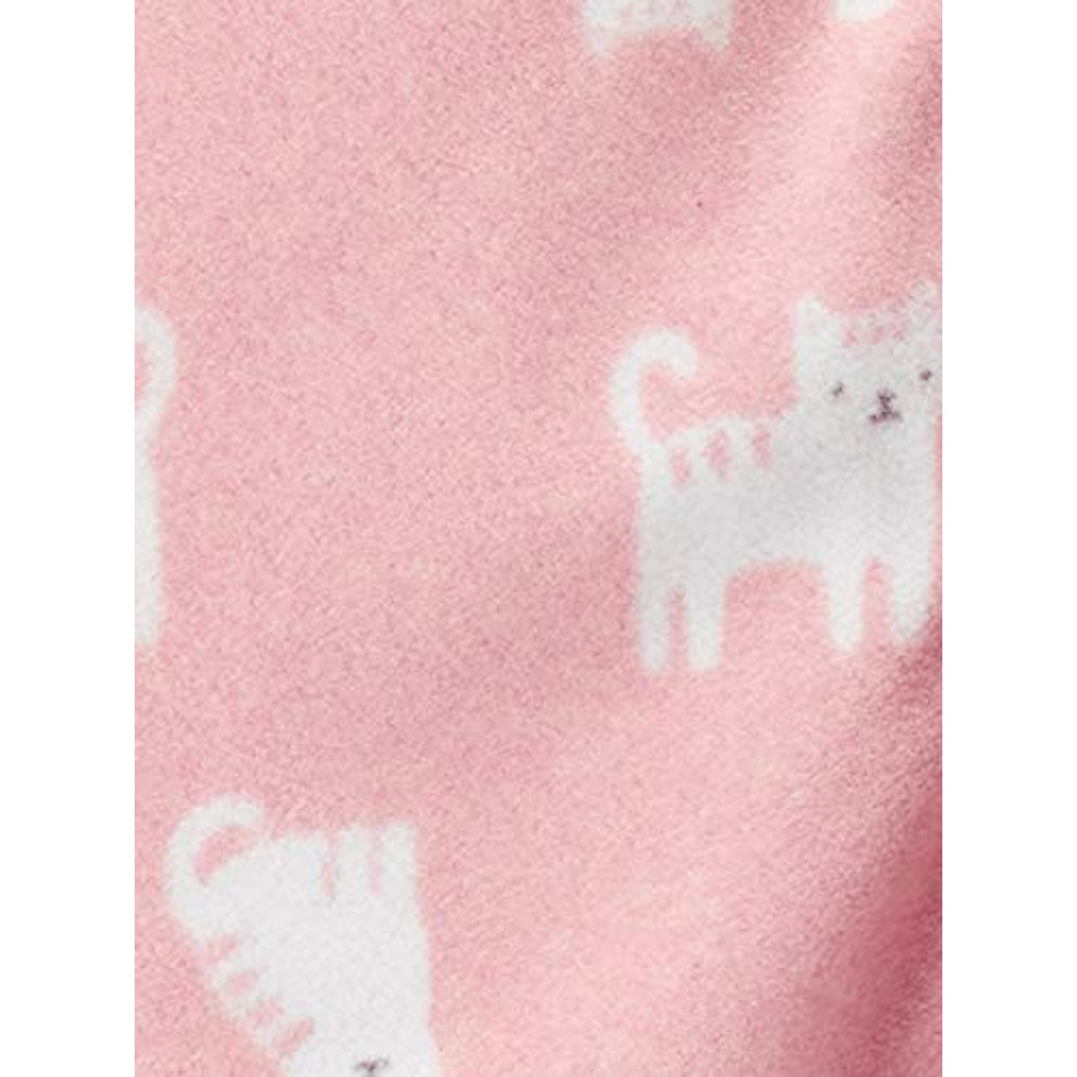 Simple Joys by Carter's Unisex Babies' Microfleece Sleepbag Wearable Blanket, Pack of 2, Pink Cat/White Animal, 0-3 Months
