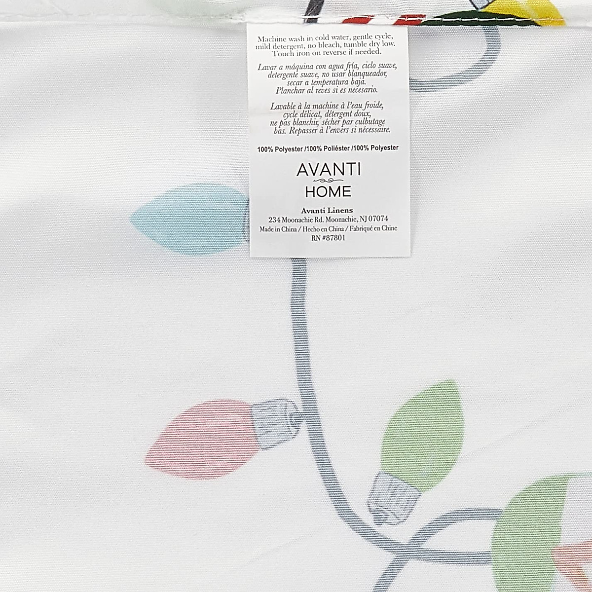 Avanti Linens - Fabric Shower Curtain, Holiday Bathroom Decor (Flamingo Jingle Collection, 72")