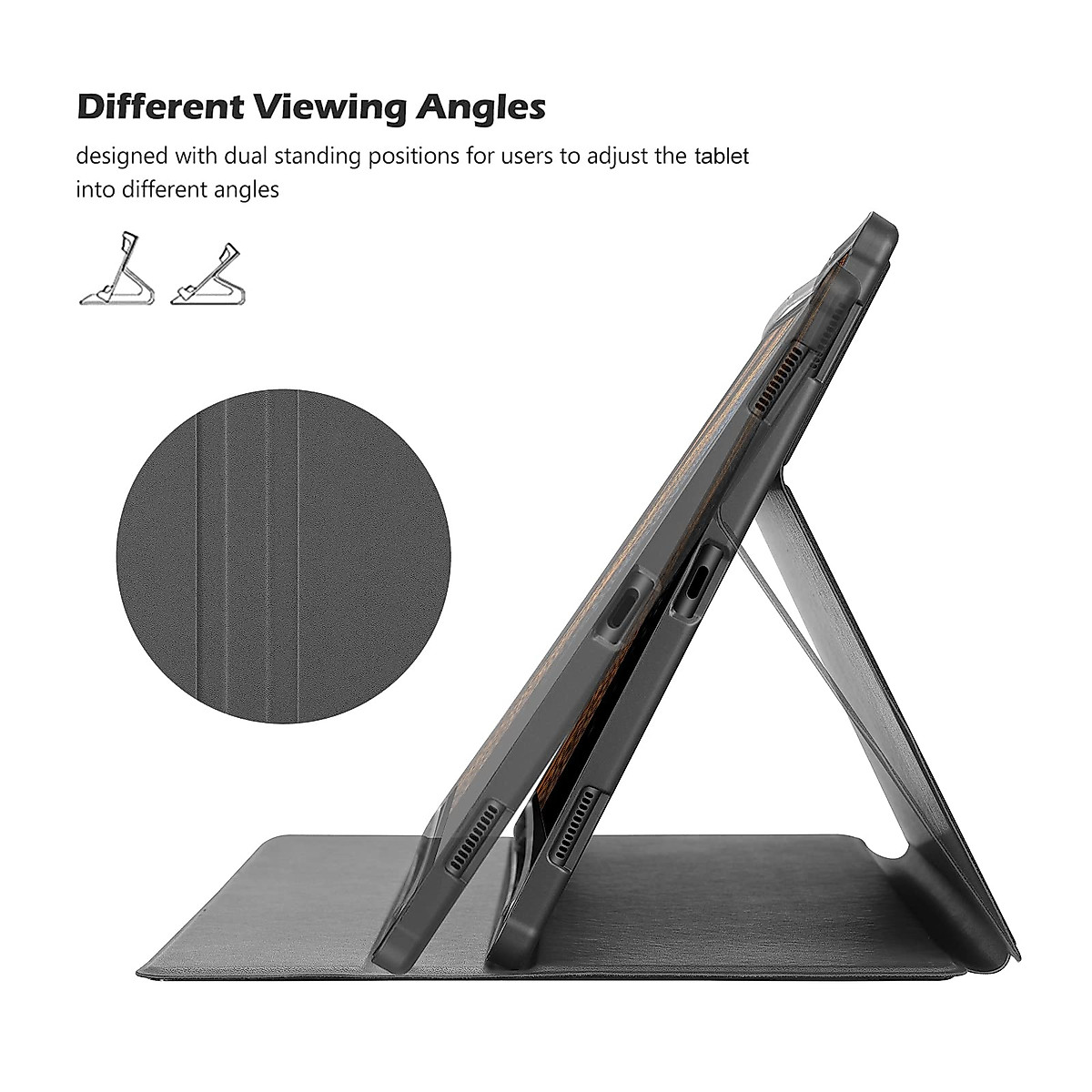 ProCase Galaxy Tab S8 Ultra Case 14.6 Inch 2022 with S Pen Holder Model X900 X906, Slim Stand Protective Cases Smart Folio Cover for 14.6 in Galaxy Tab S8 Ultra Tablet 2022 SM-X900 SM-X906 –Black