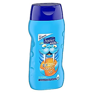 Suave 2 in 1 Shampoo and Conditioner For Gentle Cleaning and Detangling Surf's Up Hypoallergenic, Coconut, Fresh, 12 Fl Oz