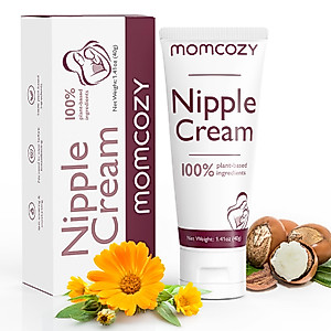 Momcozy Contact Nipple Shields, Include Carry Case (24mm) & Momcozy 100% Natural Nipple Cream