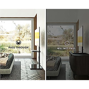 FITUEYES Universal TV Stand for 32 39 40 43 49 50 55 60 Inch TVs, TV Floor Stand with Swivel Mount, Max Holds 66lbs, Black Glass Base, Height Adjustable, Perfect for Corner & Bedroom