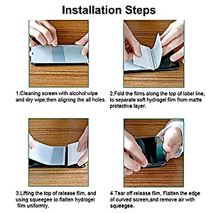 soliocial 2Pack Upgraded Hydrogel Screen Protector For TCL 40 XL 5G /TCL 40XL (2023) (6.75"), Non-breakable Flexible TPU&Case Friendly Transparent Soft Protective Film (Not Tempered Glass)