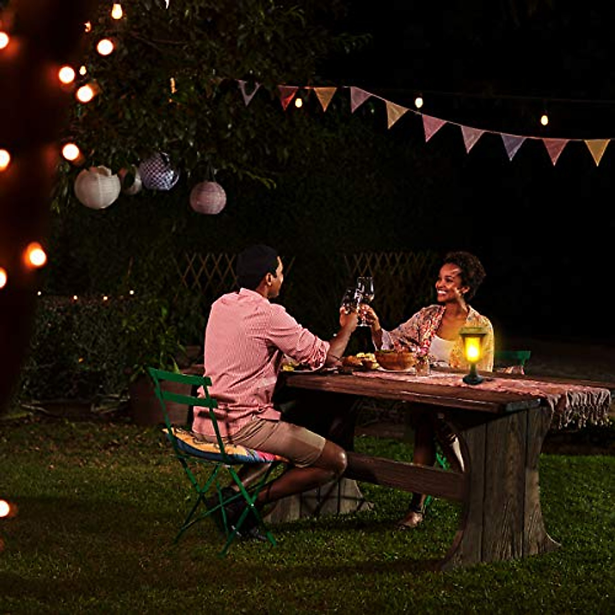 Keenstone Solar Lights, Waterproof Solar Torch Lights with Flickering Dancing Flame, 4 Lighting Effects Auto On/Off Outdoor Decorative Lighting for Holiday Party Pool Yard Decor Christmas Gift 2 Pack