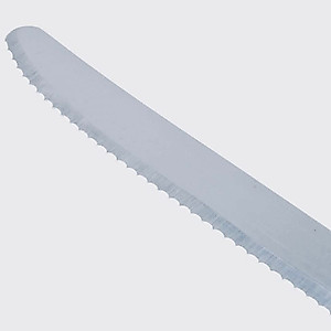 Tezzorio (Set of 48) 5-Inch Blade Steak Knives, Stainless Steel Rounded Serrated Blade Steak Knives with Plastic Handles for Restaurants