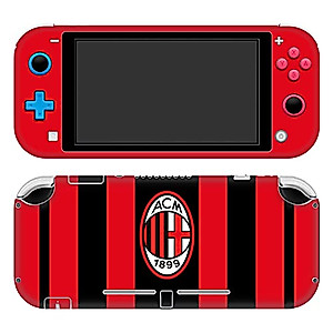 Head Case Designs Officially Licensed AC Milan Home 2021/22 Crest Kit Vinyl Sticker Gaming Skin Decal Cover Compatible with Nintendo Switch Lite