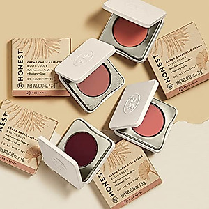 Honest Creme Cheek Blush Plus Lip Color - Rose Pink Women Blush 0.1 oz