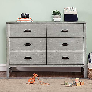 DaVinci Fairway 6-Drawer Double Dresser in Cottage Grey