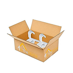 1InTheHome Heavy Duty White Hangers Tubular Plastic Hangers, Set of 24 (Heavy Duty)