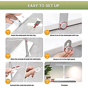 GrowLED LED Indoor Garden, Herb Garden, Kitchen Garden, Height Adjustable, 20W Grow Light, Automatic Timer, Ideal for Plant Grow Novice Or Enthusiasts, Various Plants, DIY Decoration, White