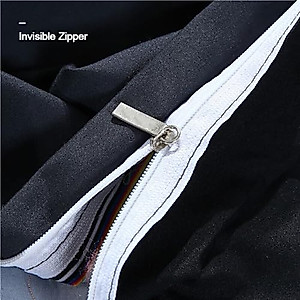 XYSaiXuan Christmas Red Duvet Cover Set 3 Pieces Snowflake Bedding Set 1 Quilt Cover with 2 Pillowcases Comfortable Bedroom Comforter Cover (Style 2, Twin)