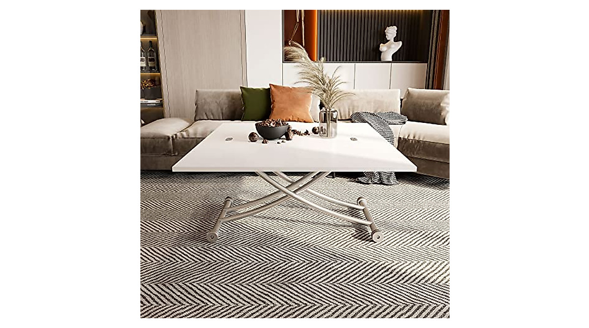 XIHUAN Lift Top Coffee Table - Multi-Functional Adjustable Table