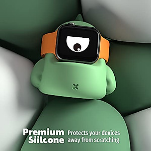 ELETIUO Charger Stand Compatible with Apple Watch Series Ultra/8/SE2/7/6/SE/5/4/3/2/1 (49mm,45mm,44mm,42mm,41mm,40mm, 38mm),Dinosaur iWatch Charging Dock,Supports Nightstand Mode,Mint Green