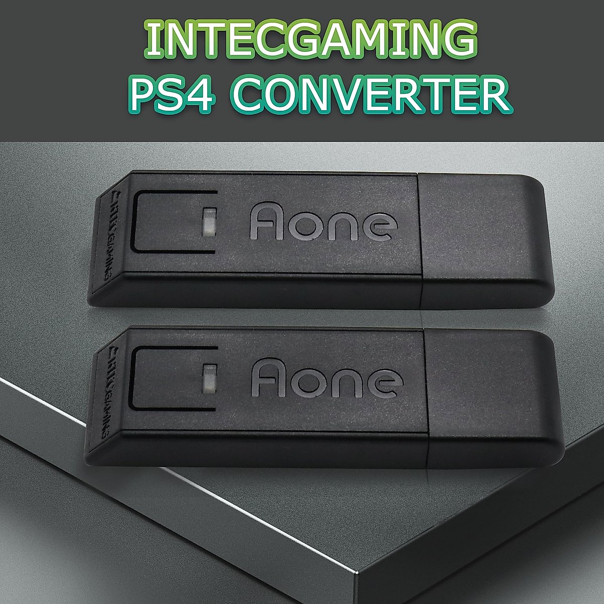 Intec Gaming PS4 Converter- Only Compatible with Switch Fighting Stick of IntecGaming, Wire-Less Adapter for PlayStation 4 PS4 Console to Arcade1up Fighting Stick on Arcade1up Cabinet (2PACK)