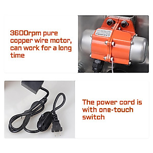 ICZW Concrete Vibration Table Small Vibrating Test Bench Stainless Steel 110V (13.78 X 13.78 inches)