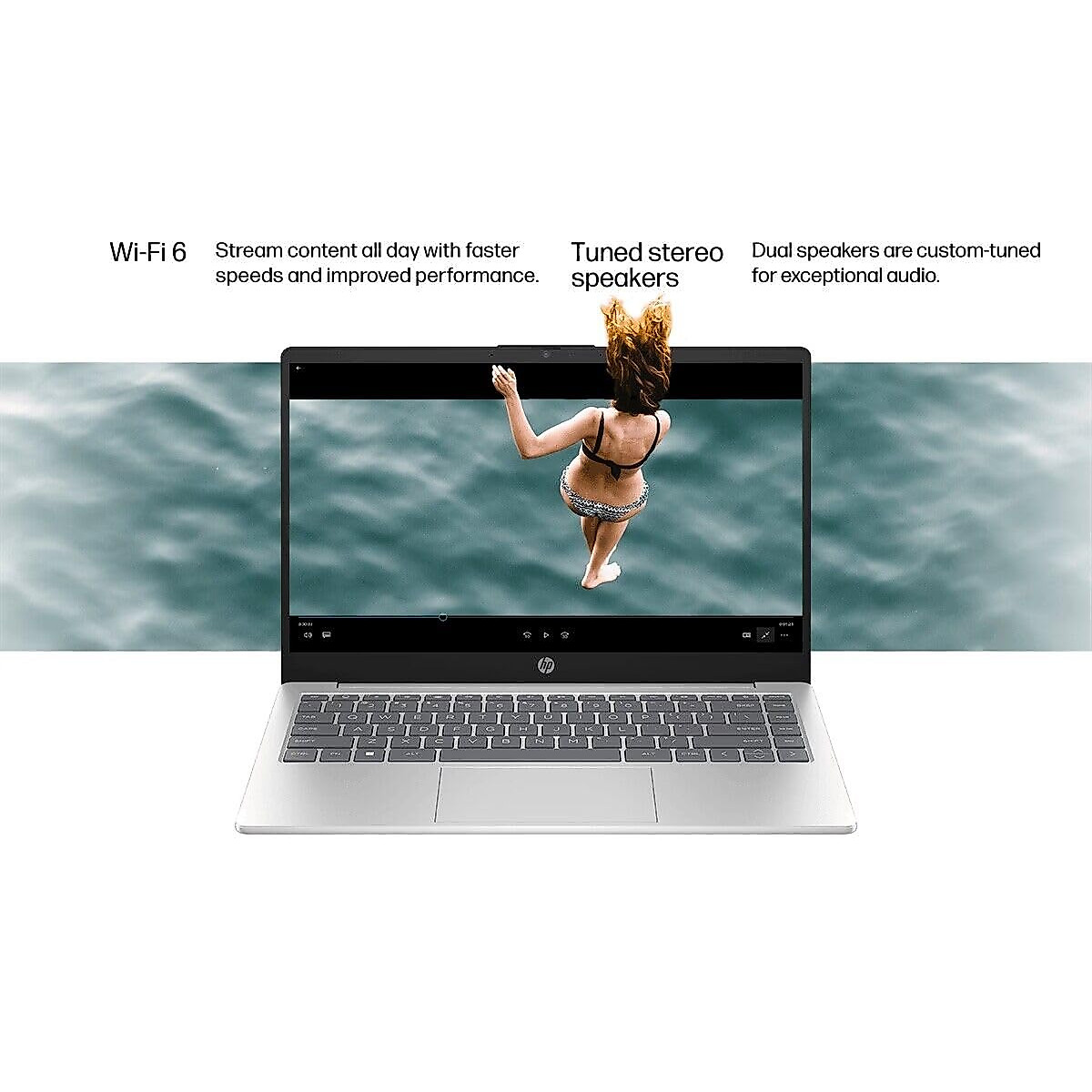 HP 2023 14 inch FHD Laptop, Anti-Glare IPS Display, 13th Gen Intel i7-1355U Processor, 12GB RAM 1TB PCIe SSD, Backlit Keyboard, True Vision HD Webcam, WiFi 6, Bluetooth, Windows 11 Home, Silver