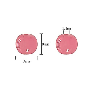 PAMIR TONG 1000pcs Glass Bead Sets for Jewelry Making Kit, 8MM Bracelets Beads Supplies,Imitative Jade Beads,Pearl Beads, Crystal Spacer Beads, Bracelet Loose Bead Sets