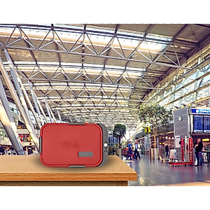 Hot Bento – Self Heated Lunch Box and Food Warmer – Battery Powered, Portable, Cordless, Hot Meals for Office, Travel, Jobsite, Picnics, Outdoor Recreation, Kitchen Meal Prep - Hot Red