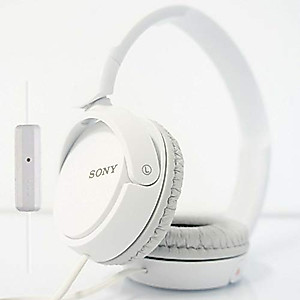 NY Over Ear Best Stereo Extra Bass Portable Headphones Headset for Apple iPhone iPod/Samsung Galaxy / mp3 Player / 3.5mm Jack Plug Cell Phone with Mic (Snow White) …