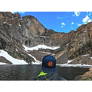 Everyday California 'Midway' Snapback Navy Blue Surf Hat - Baseball Style Cap with Vegan Leather Patch