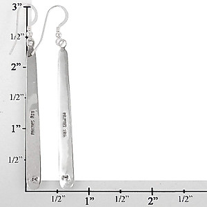 Turquoise Earrings 925 Sterling Silver & Genuine Turquoise (Choose Color) (Turquoise)