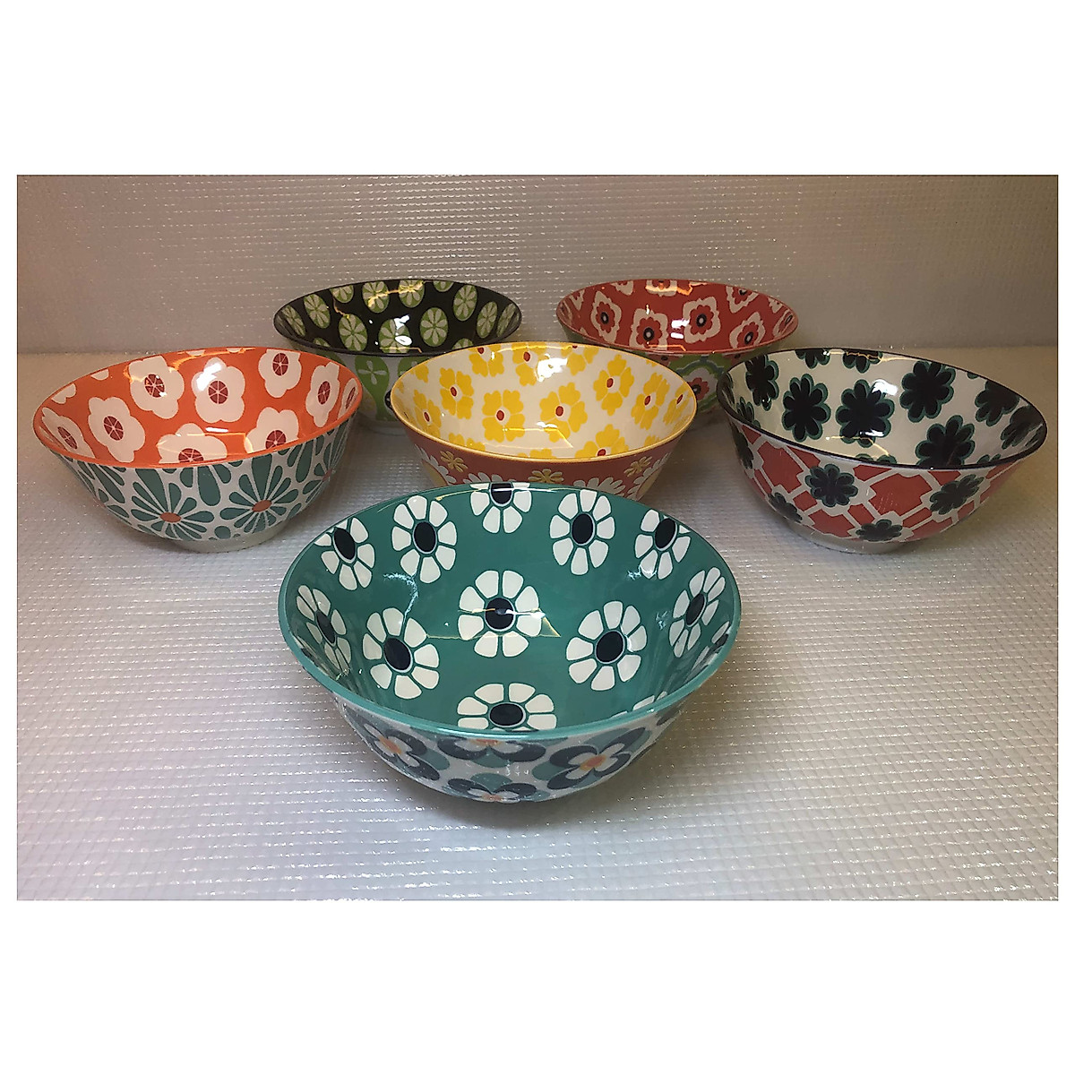 All Purpose Marbella Stoneware Bowl Set, 6-piece