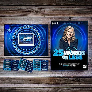 USAOPOLY 25 Words or Less | Fast-Paced Word/Friends & Family Board Game | Based on Popular TV Game Show with Meredith Vieira