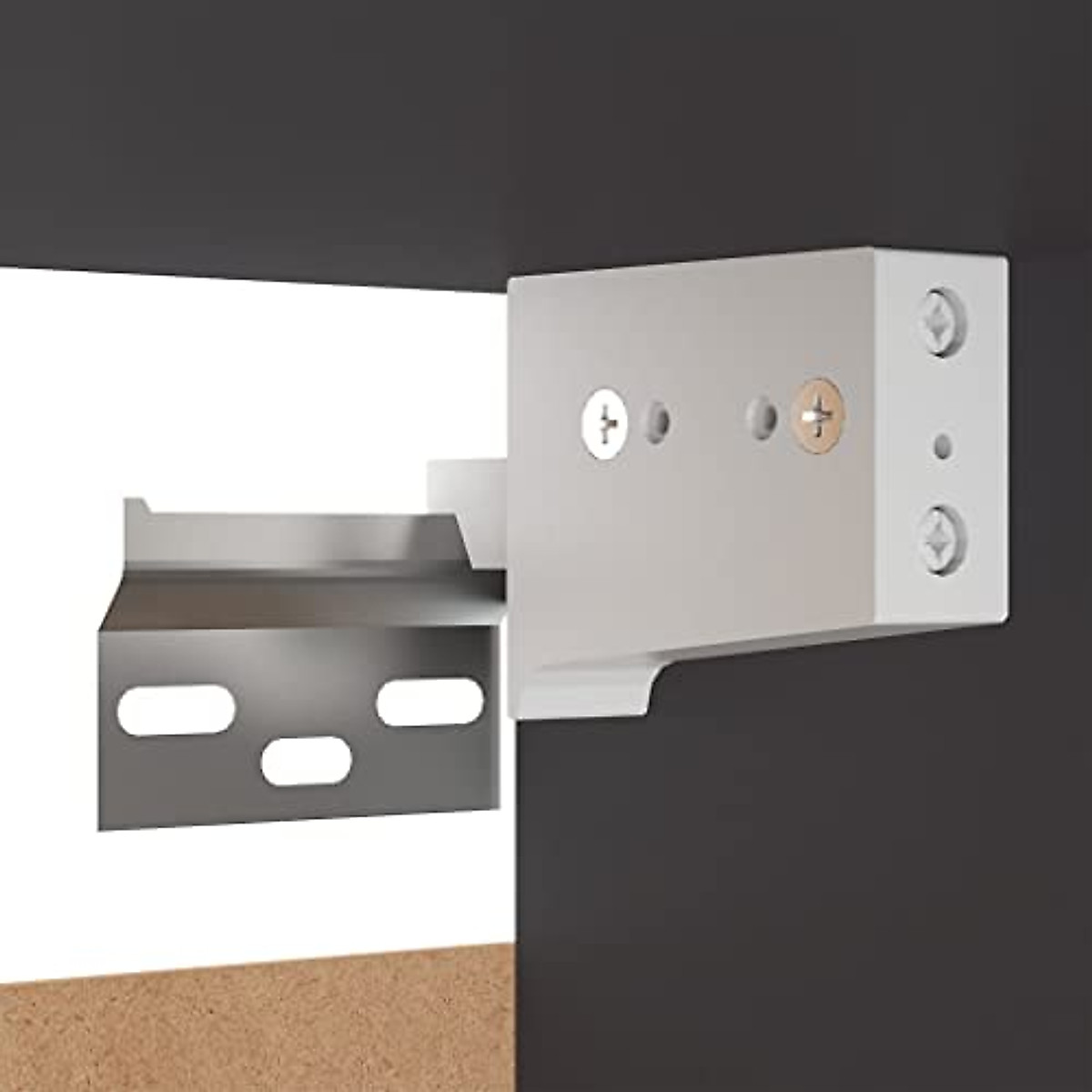 BynJoo Floating TV Stand with Storage Shelves,TV Entertainment Center,Wall Storage Cabinet,for Tv Units,Bathroom,Bedroom,Living Room or Office.Grey(12" x 11.8" x 35.4")