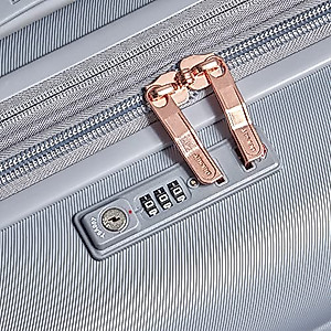 DELSEY PARIS Cruise 3.0 Hardside Expandable Luggage with Spinner Wheels, Platinum, Checked-Large 28 Inch