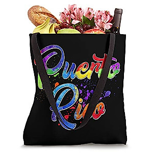 Watercolor Puerto Rico Souvenir Puerto Rican Vacation Tote Bag