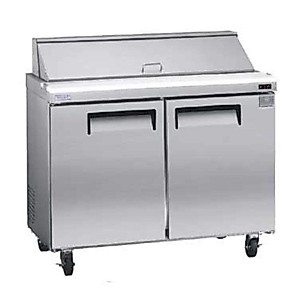 Kelvinator KCST48.12 48" Double Door Sandwich Prep Table, 12 Pans, 12 cu. ft.