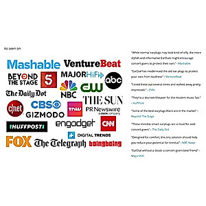 EarDial HiFi Earplugs - Invisible Hearing Protection for Concerts, Music Festivals, Musicians, Motorcycles and other Discreet Comfortable High Fidelity Noise Reduction. With Compact Case and App