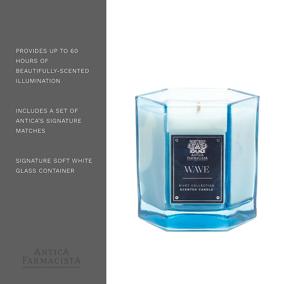 Antica Farmacista Scented Candle, Wave, 9 Ounce