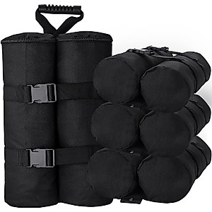 Extra Large Canopy Weight Bags(320 lbs) Set of 4, Heavy Duty Leg Gazebo Extra Large Weights Sand Bags for Pop up Canopy Tent, Instant Outdoor Sun Shelter, Patio Umbrella