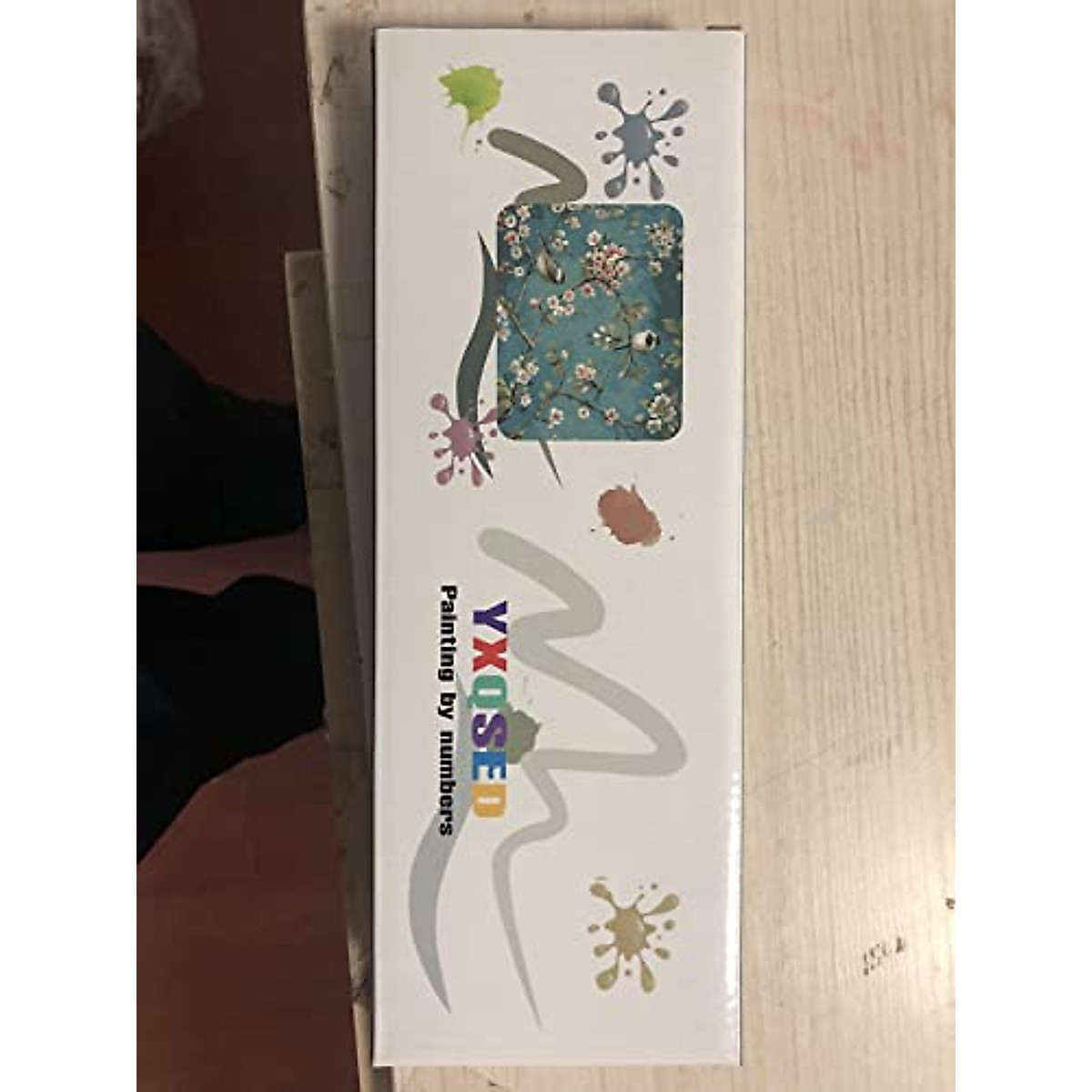 YXQSED [Framless] DIY Oil Painting Paint by Number Kit for Adult Kids-Linen Material-Like Birds in The Branches 16x20 Inch