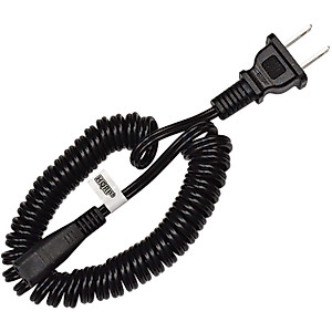 HQRP AC Power Cord Works with Philips Norelco 6945XL 6948XL 725RL 885RX HP1311 HP1605 HQ4821 HP1615 835RX Shaver Lead Mains Cable + HQRP Cleaning Brush