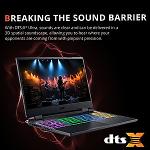 Acer 2023 Nitro5 15.6" QHD 165Hz Gaming Laptop, AMD Ryzen7 6800H, NVIDIA GeForce RTX 3070Ti, 32GB DDR5 RAM, 2TB PCIe SSD, 4-Zone RGB Backlit Keyboard, Wi-Fi 6, Win 11 Pro, Black, 32GB USB Card