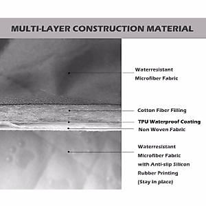 Ameritex Couch Sofa Slipcover 100% Waterproof Nonslip Quilted Furniture Protector for Dogs, Children, Pets, Machine Washable (Beige, 68")