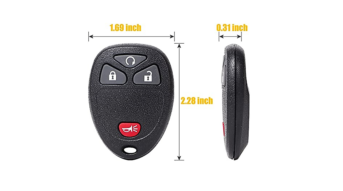 Key Fob Replacement for Chevy, GMC, Cadillac & Buick 2007-2016