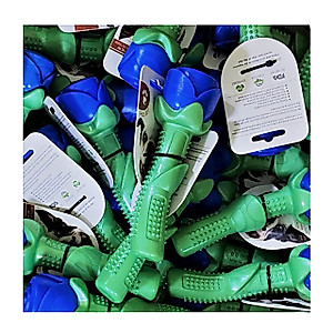 Blingbrione Dog Chew Toys for Large Breed Aggressive Chewers, Puppy Durable Rose Rubber Teething Toys for Small/Medium Dog, Tough Toys for Training and Cleaning, Interactive Dog Valentine's Day Gift