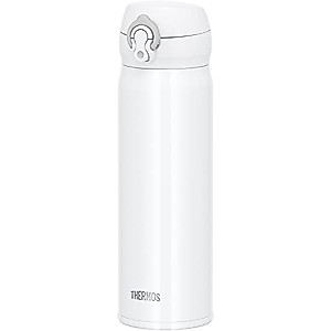 Thermos JNL-505 WHGY Water Bottle, Vacuum Insulated Travel Mug, 16.9 fl oz (500 ml), White Gray