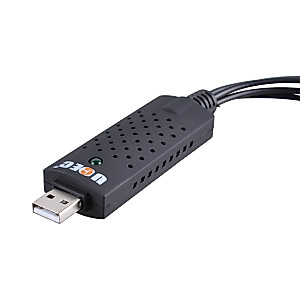 UCEC RCA to USB Converter, USB 2.0 Audio Video Capture Card Device for PC, Analog to Digital Video Converter, VHS VCR TV to DVD Converter Support Win 2000/ Win Xp/Win Vista/Win 7/ Win 8/ Win 10