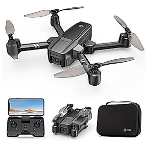 Holy Stone HS440 Foldable FPV Drone with 1080P WiFi Camera for Adult Beginners and Kids; Voice Gesture Control RC Quadcopter with Modular Battery for long flight time, Auto Hover, Carrying Case